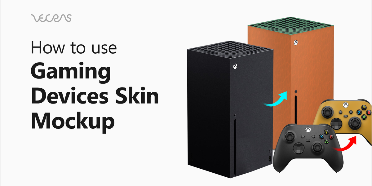 How to use Gaming Device Skin Mockup Smart PSD — VecRas