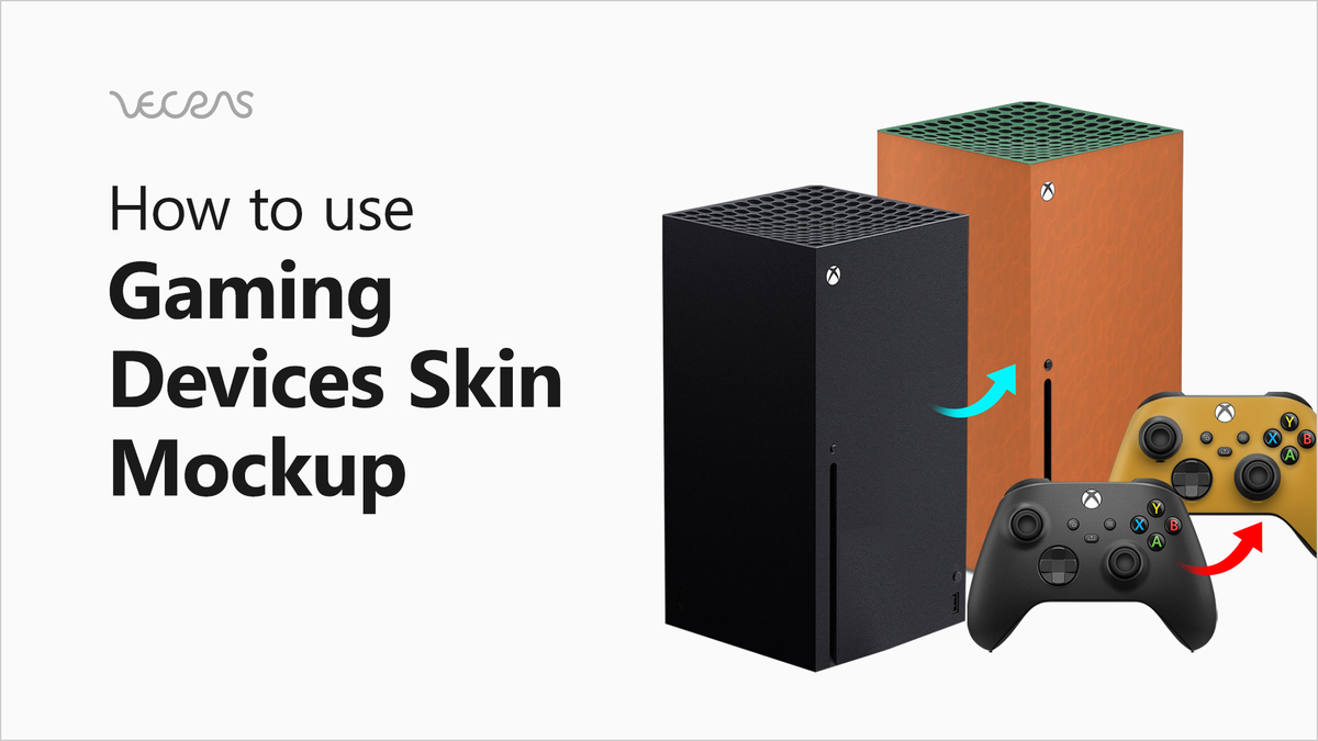 How to use Gaming Device Skin Mockup Smart PSD — VecRas