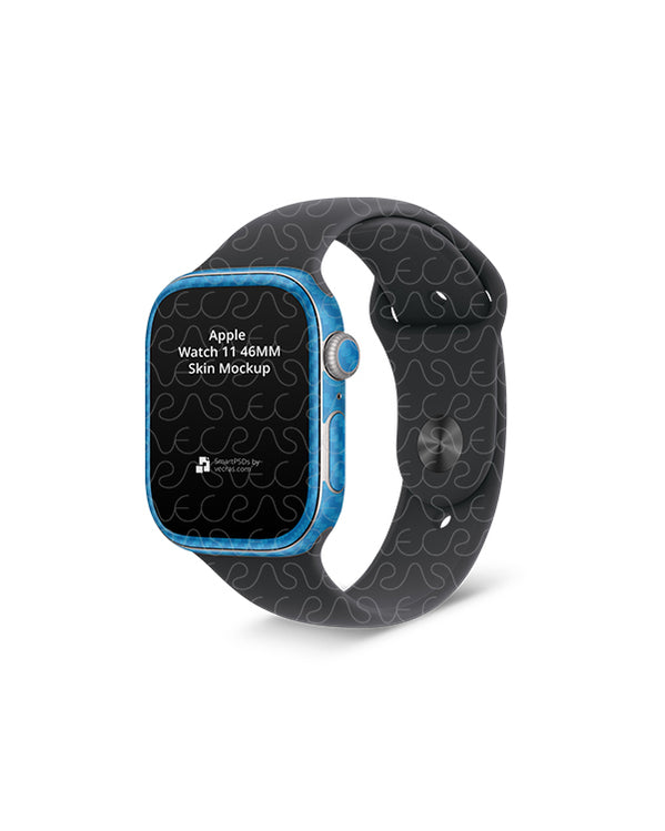 Apple Watch Series 11 Skin Design Mockup PSD Template — VecRas