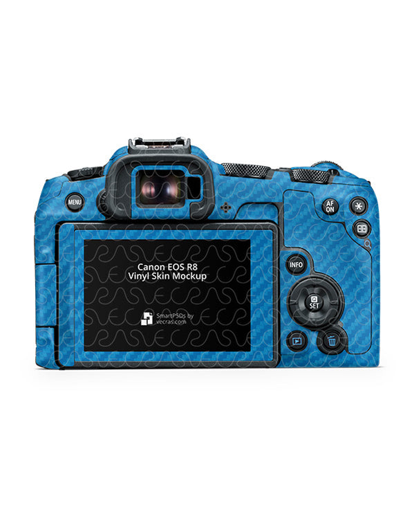 Canon EOS R8 Camera (2023) Vinyl Skin Mockup PSD Template — VecRas