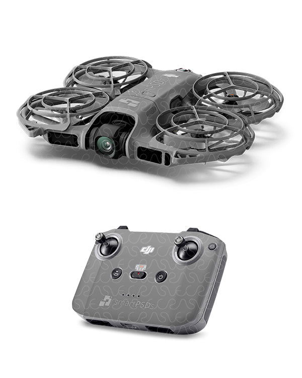 DJI Neo 2 Drone Skin Design Mockup PSD Template — VecRas