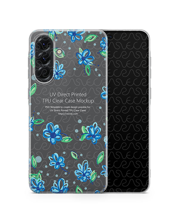 UV Direct printed TPU Clear Mobile Case Design Mockup Smart PSD ...