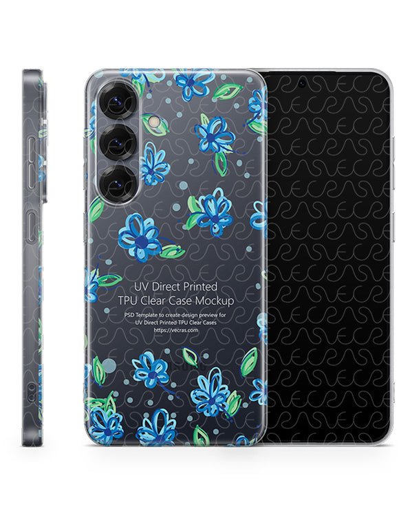 Samsung Galaxy S25 Mobile (SM-S931B) 2025 | TPU Clear Case Mockup PSD ...