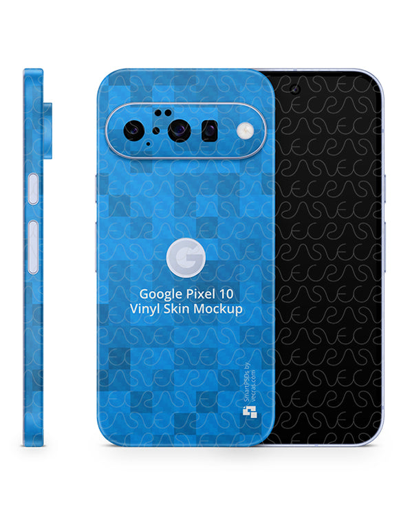 Google Pixel 10 Mobile Skin Design Mockup PSD Template — VecRas