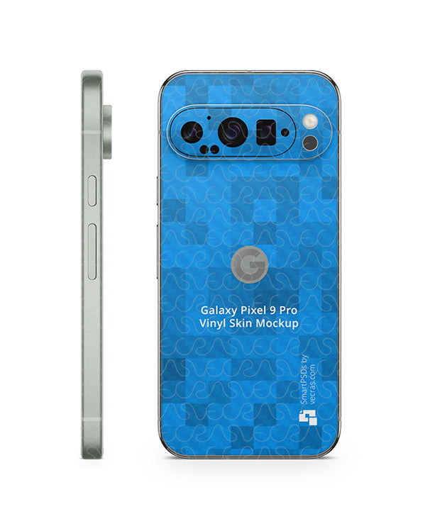 Google Pixel 9 Pro (2024) Vinyl Skin Mockup PSD Template — VecRas