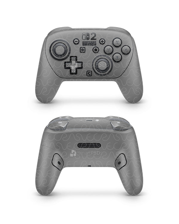 Nintendo Switch 2 Pro Controller 2025 | Skin Design Mockup PSD Templat ...