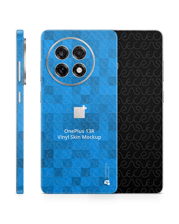 OnePlus 13R 2025 Vinyl Skin Mockup PSD Template — VecRas