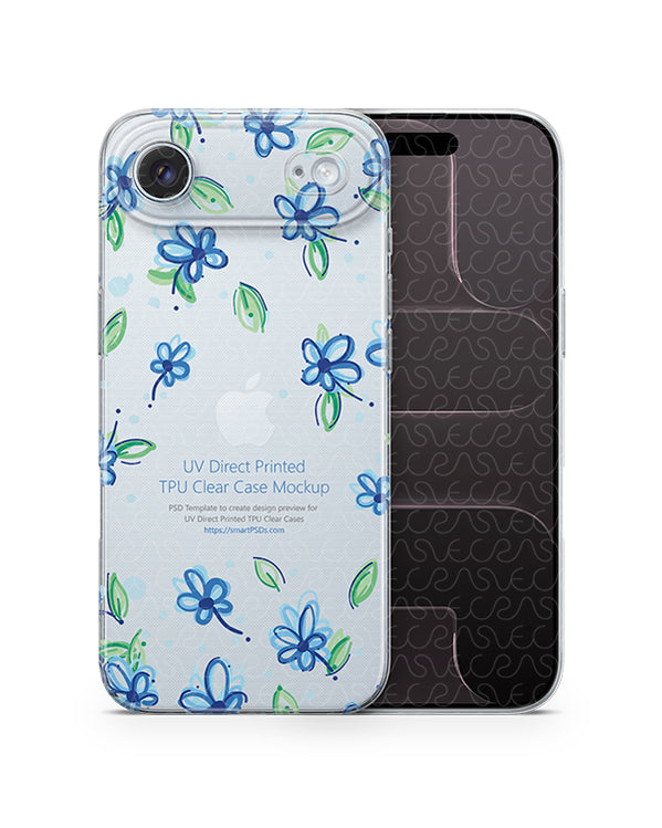 iPhone 17 Air Mobile UV TPU Case Mockup PSD Template — VecRas