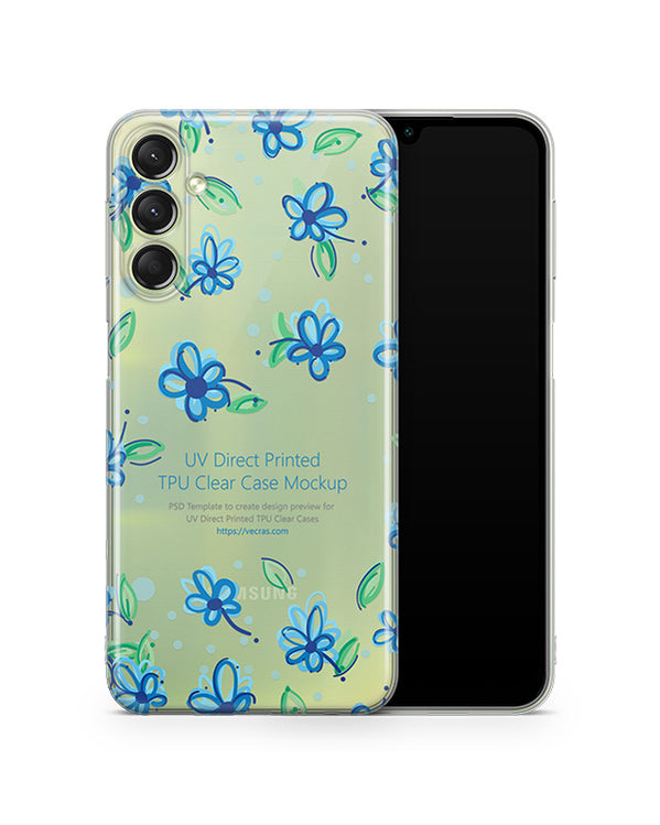 UV Direct printed TPU Clear Mobile Case Design Mockup Smart PSD ...