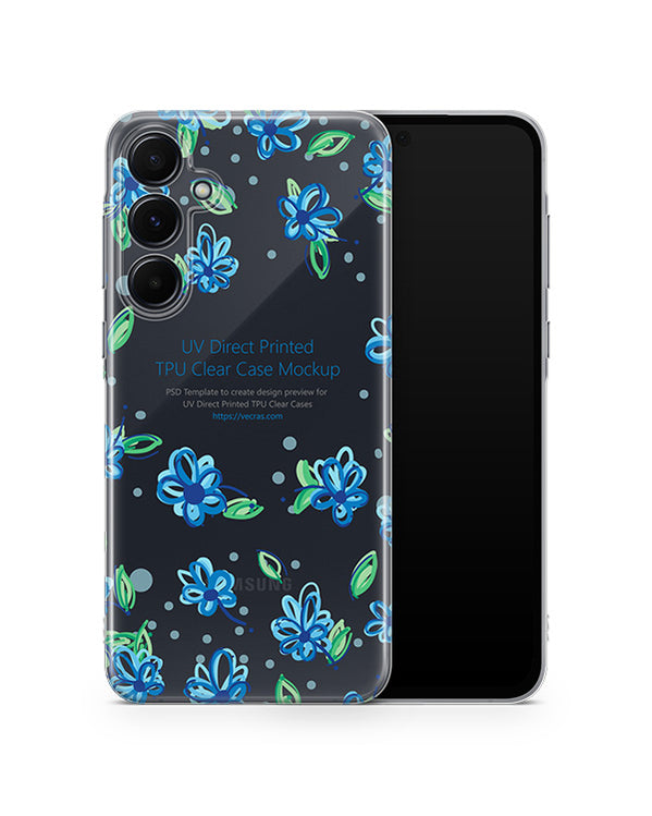 UV Direct printed TPU Clear Mobile Case Design Mockup Smart PSD ...