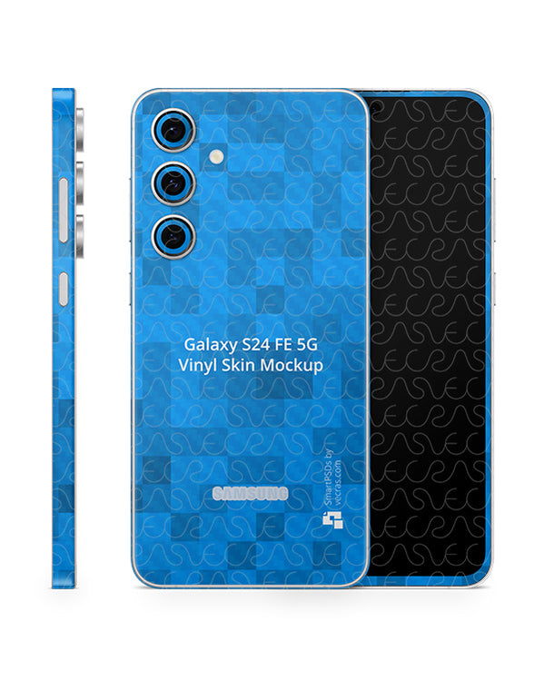 Galaxy S24 FE (2024) PSD Skin Mockup Template — VecRas