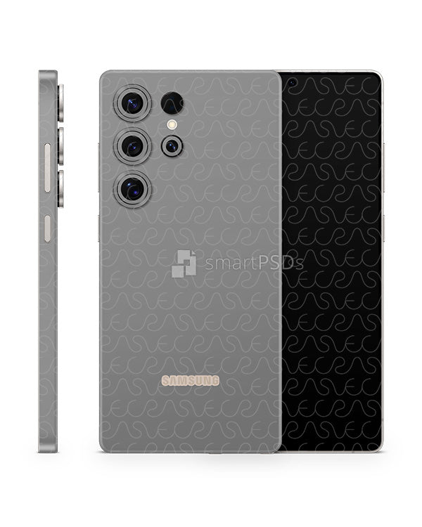 Galaxy S25 Ultra 2025 Vinyl Skin Mockup PSD Template — VecRas