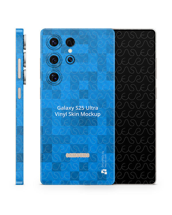 Galaxy S25 Ultra 2025 Vinyl Skin Mockup PSD Template — VecRas
