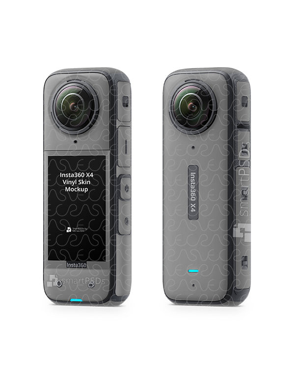 Insta360 X4 (2024) PSD Skin Mockup Template — VecRas