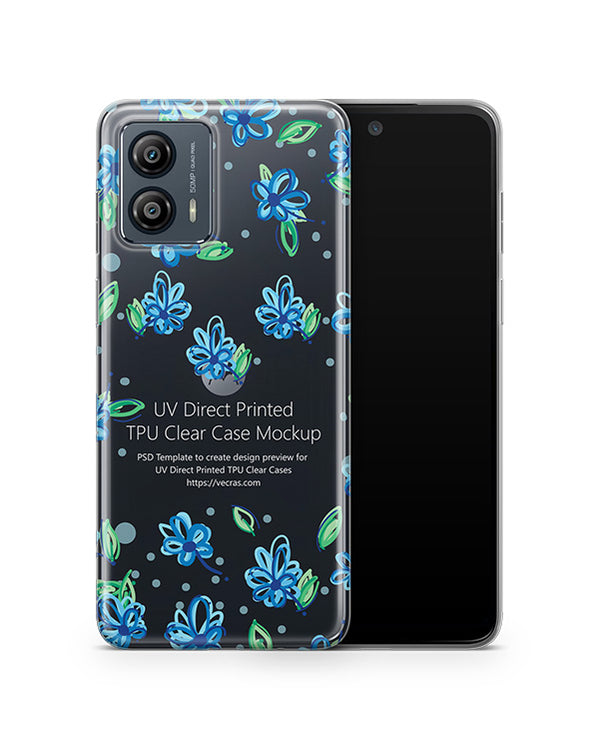 Moto G53 (2022) TPU Clear Case Mockup — VecRas