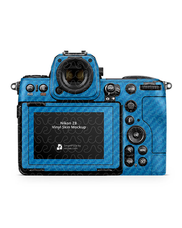 Nikon Z8 Camera (2023) Vinyl Skin Mockup PSD Template — VecRas