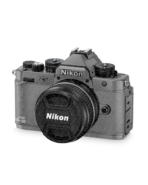 Nikon ZF Camera (2023) Vinyl Skin Mockup PSD Template — VecRas