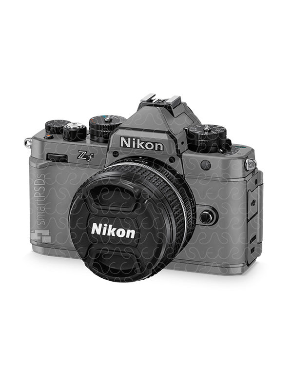 Nikon ZF Camera (2023) Vinyl Skin Mockup PSD Template — VecRas