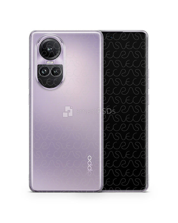 Oppo Reno 10 Pro 5G (2023) TPU Clear Case Mockup — VecRas