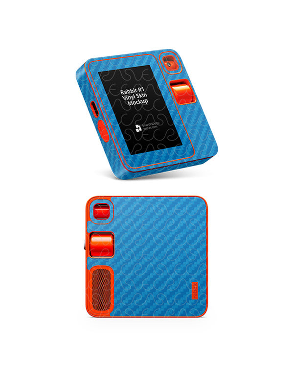 Rabbit R1 (2024) PSD Skin Mockup Template — VecRas