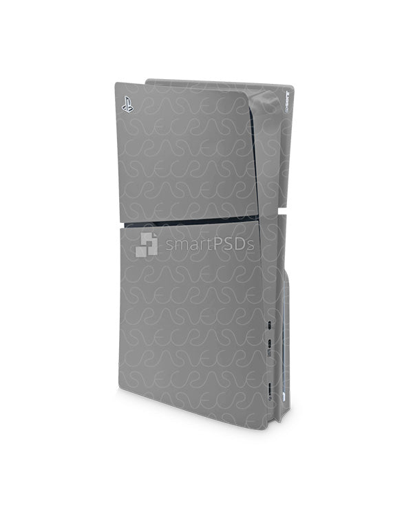 Sony PS5 Slim Disc (2023) Vinyl Skin Mockup PSD Template — VecRas