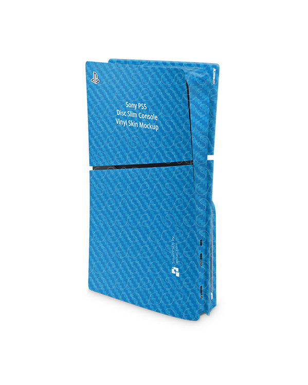 Sony PS5 Slim Disc (2023) Vinyl Skin Mockup PSD Template — VecRas