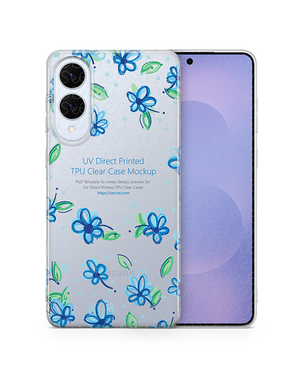 Samsung Galaxy S25 Edge Mobile | UV TPU Case Mockup PSD Template — VecRas