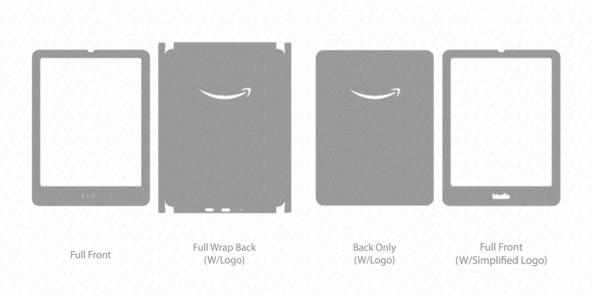Kindle ColorSoft Skin CutFile Vector Template Full Wrap SVG — VecRas