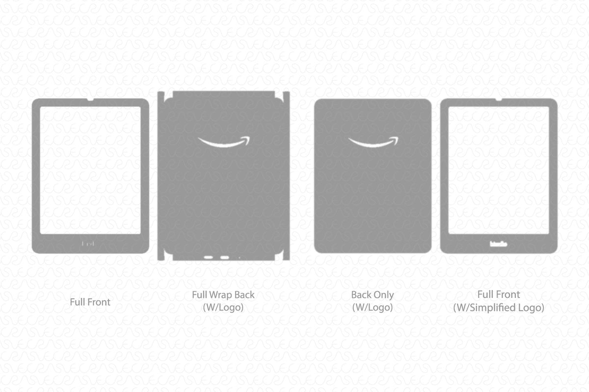 Kindle ColorSoft Skin CutFile Vector Template Full Wrap SVG — VecRas