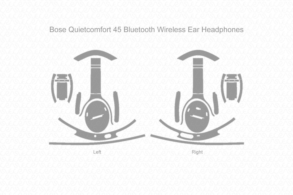 Exclusive Bose QC 45 Headphones Skin CutFile Vector Template Full Wrap ...