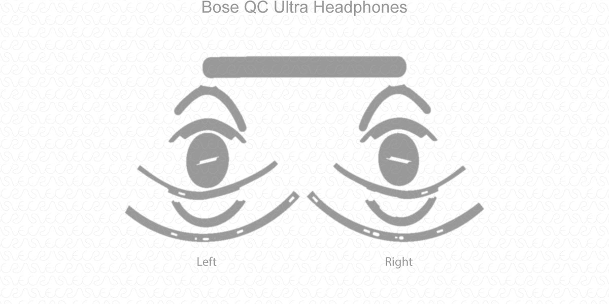 Bose QC Ultra Headphones Skin CutFile Vector Template Full Wrap SVG ...