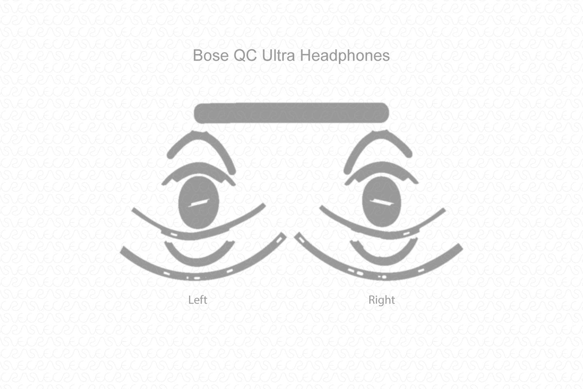 Bose QC Ultra Headphones Skin CutFile Vector Template Full Wrap SVG ...