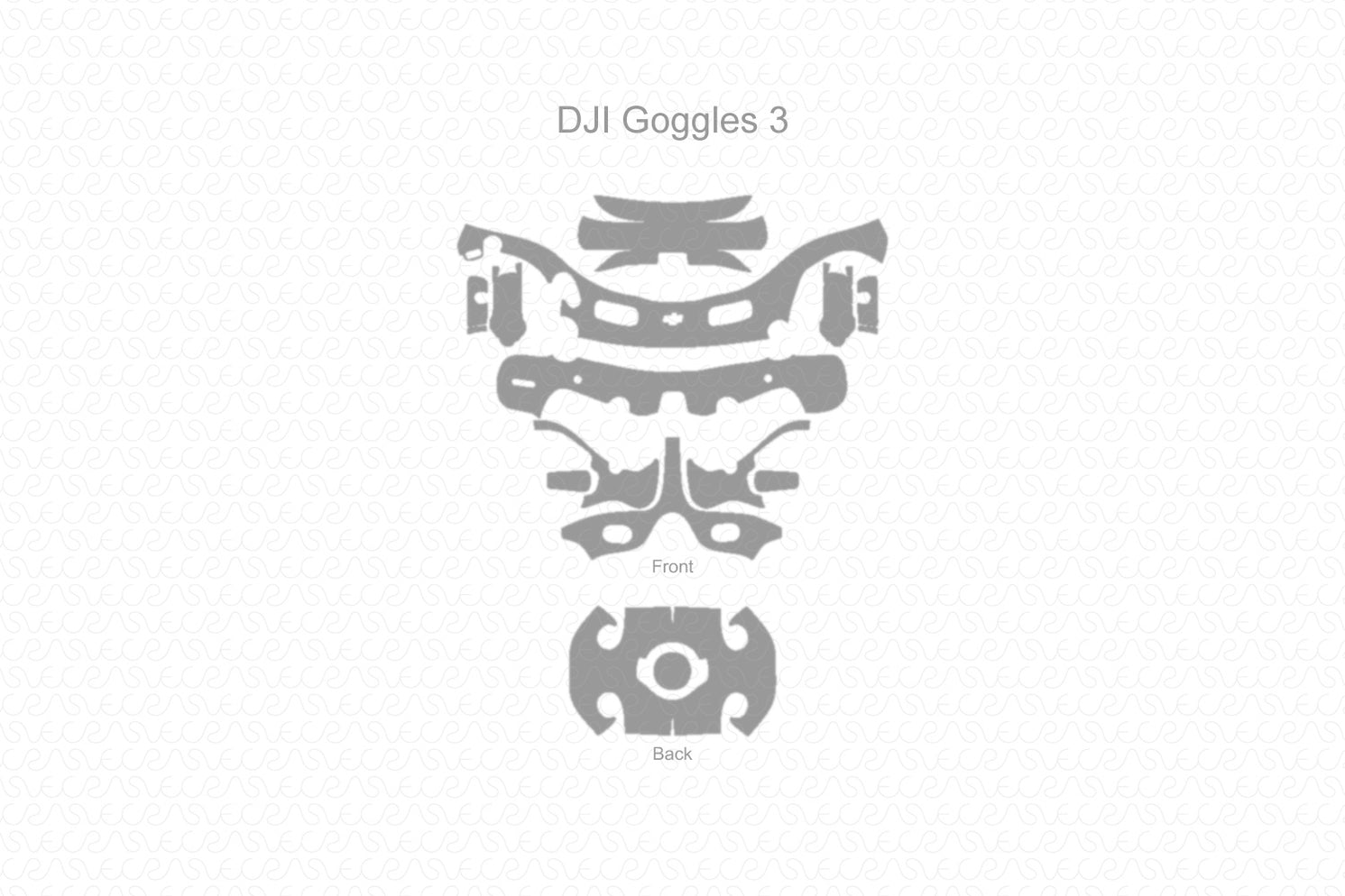 DJI Goggles 3 Skin CutFile Template Full Wrap SVG — VecRas