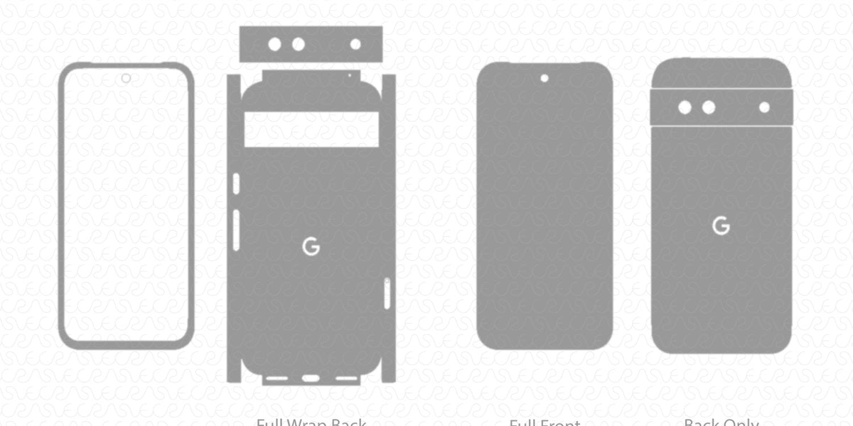 Google Pixel 8A 5G Skin CutFile Vector Template Full Wrap SVG — VecRas
