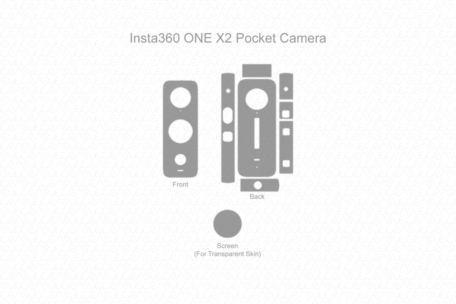 Most Precise Insta 360 X2 Camera Full Wrap Skin Vector CutFile Template ...