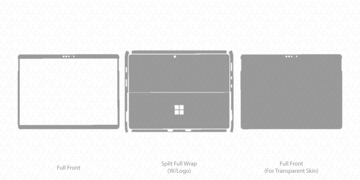 Surface Pro X Skin CutFile Vector Template Full Wrap SVG — VecRas