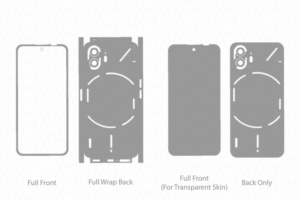 Vinyl Ready Vector Cut File Templates for Phone Skins in Ai, PLT, EPS ...