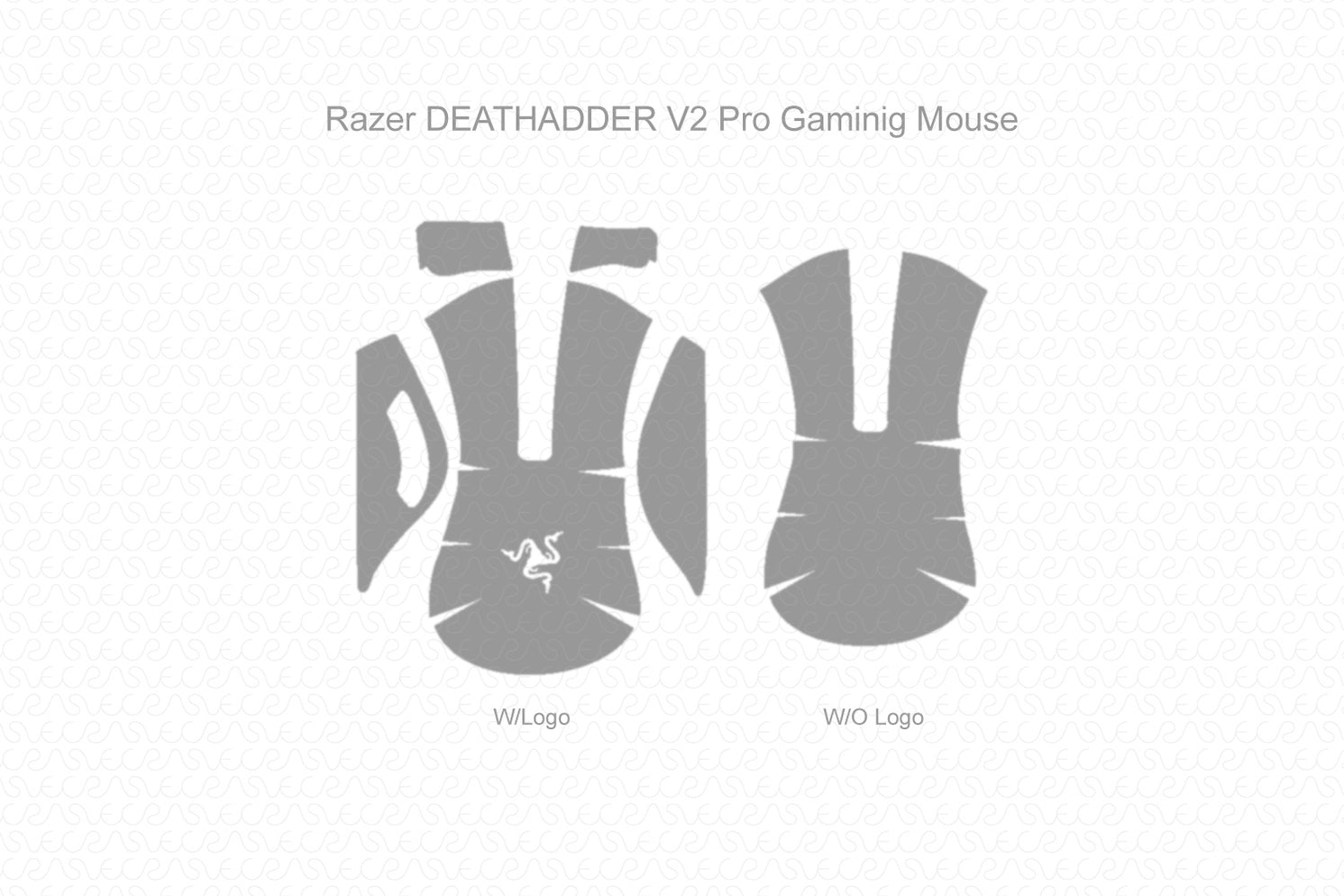 Razer DEATHADDER V2 Pro Mouse Skin CutFile Vector Template Full Wrap ...