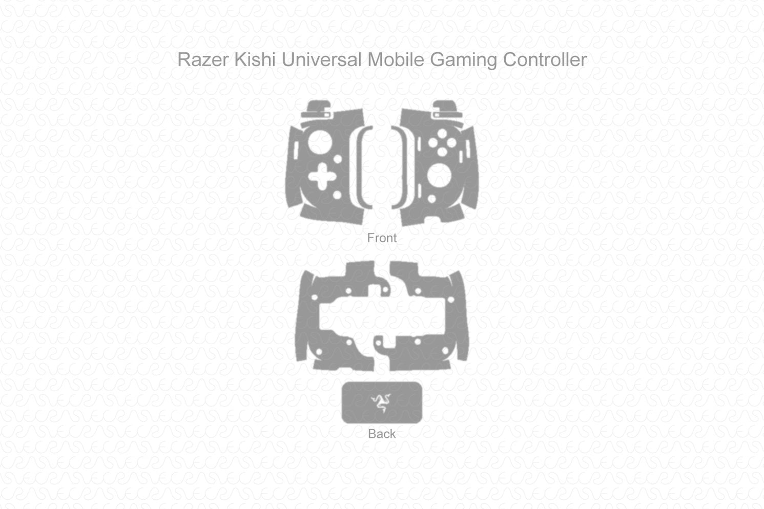 Razer Kishi Gaming Controller Skin CutFile Vector Template Full Wrap ...