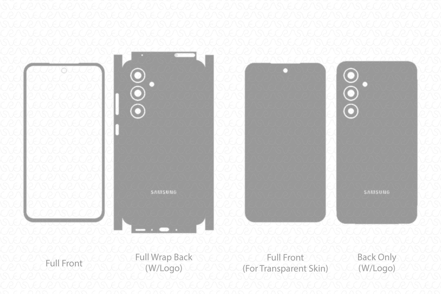 Vinyl Ready Vector Cut File Templates for Phone Skins in Ai, PLT, EPS ...