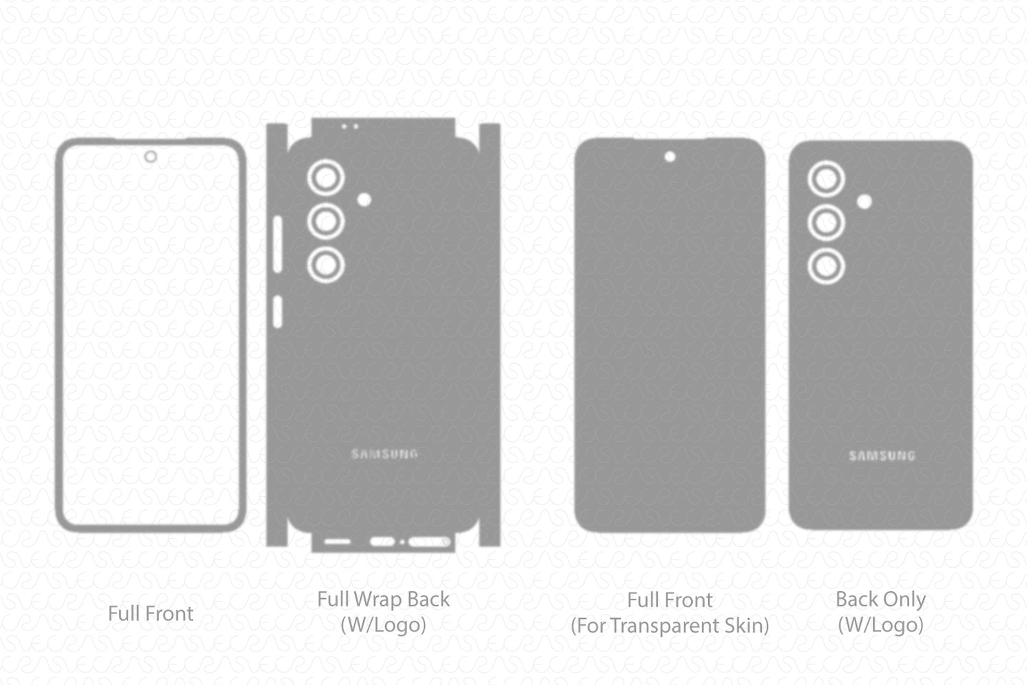 Galaxy S24 5G Skin CutFile Vector Template Full Wrap SVG — VecRas