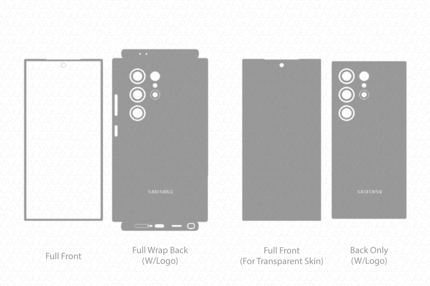 Galaxy S24 Ultra 5G Skin CutFile Vector Template Full Wrap SVG — VecRas