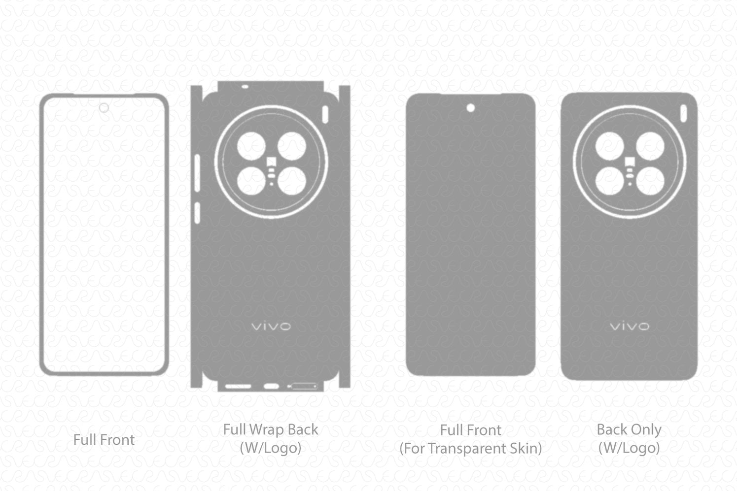 Vinyl Ready Vector Cut File Templates for Phone Skins in Ai, PLT, EPS ...