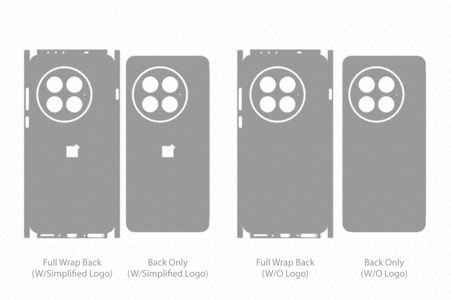 OnePlus 13 Skin CutFile Vector Template Full Wrap SVG — VecRas