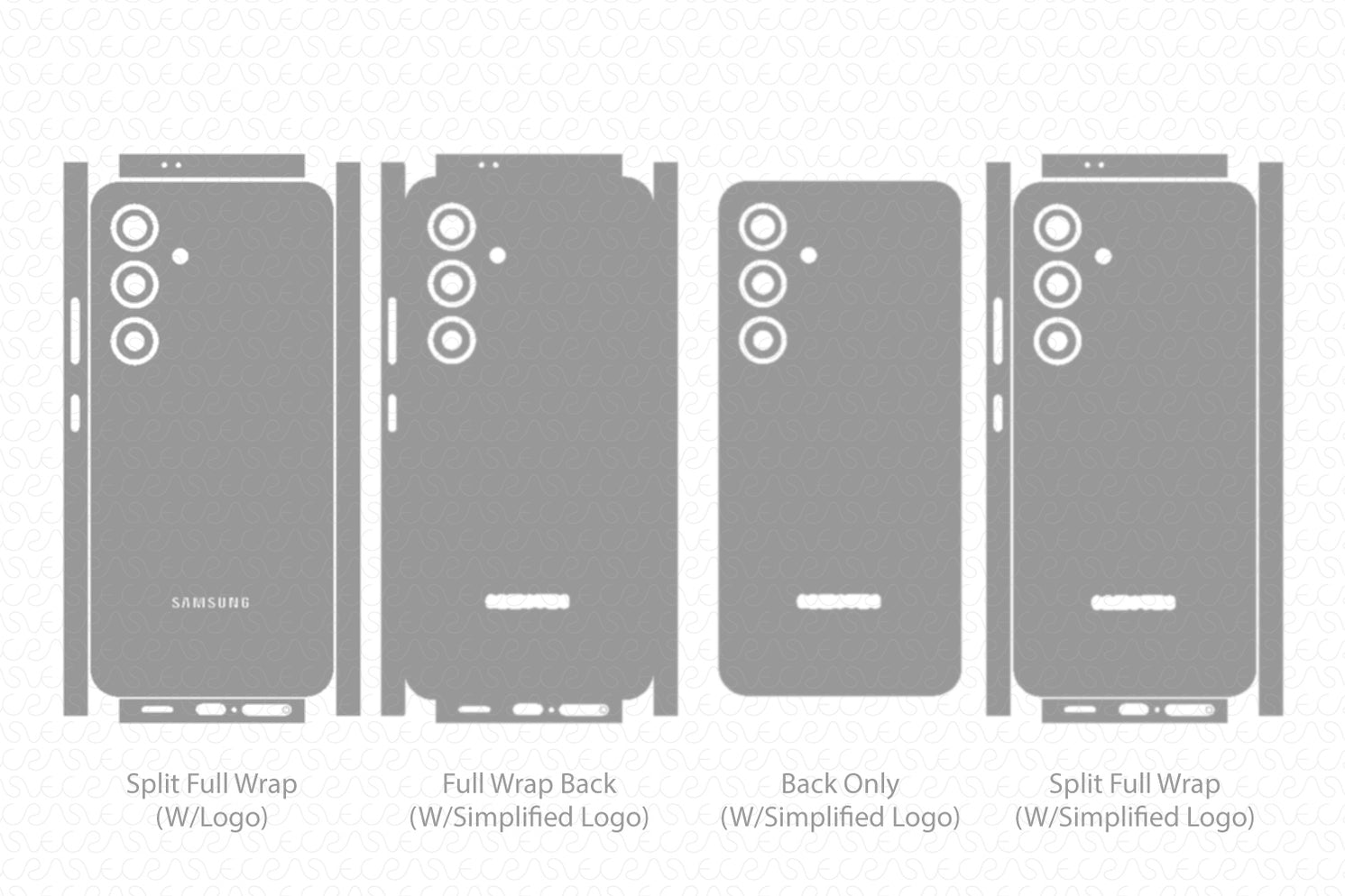 Galaxy S24 Plus 5G Skin CutFile Vector Template Full Wrap SVG — VecRas