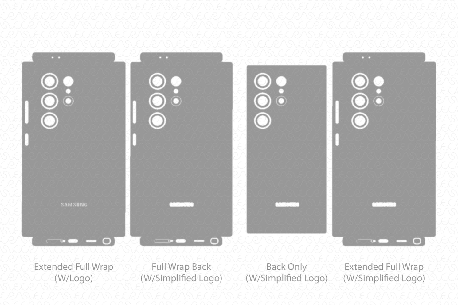 Galaxy S24 Ultra 5G Skin CutFile Vector Template Full Wrap SVG — VecRas