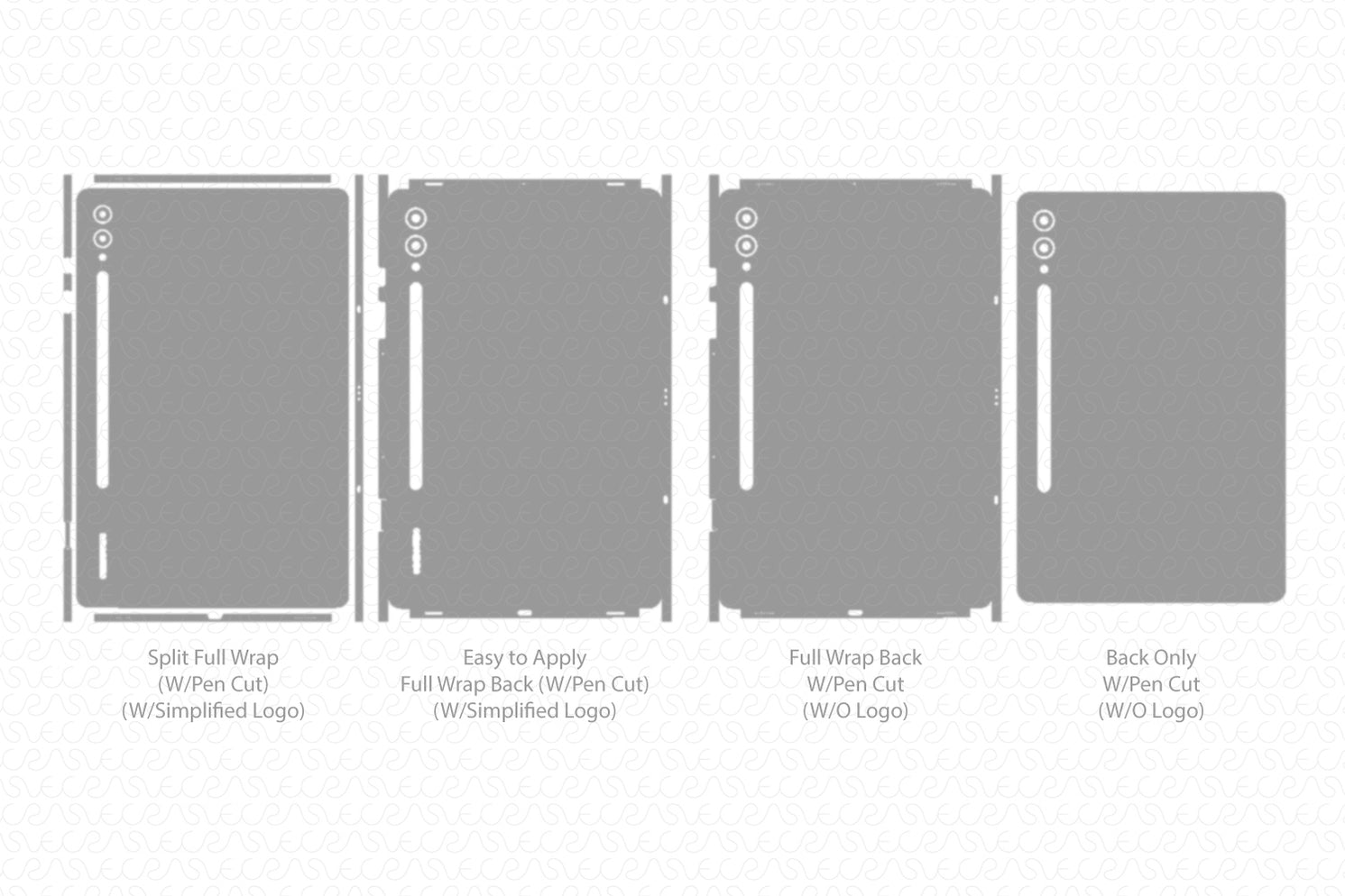 Galaxy Tab S10 Plus Skin CutFile Vector Template Full Wrap SVG — VecRas