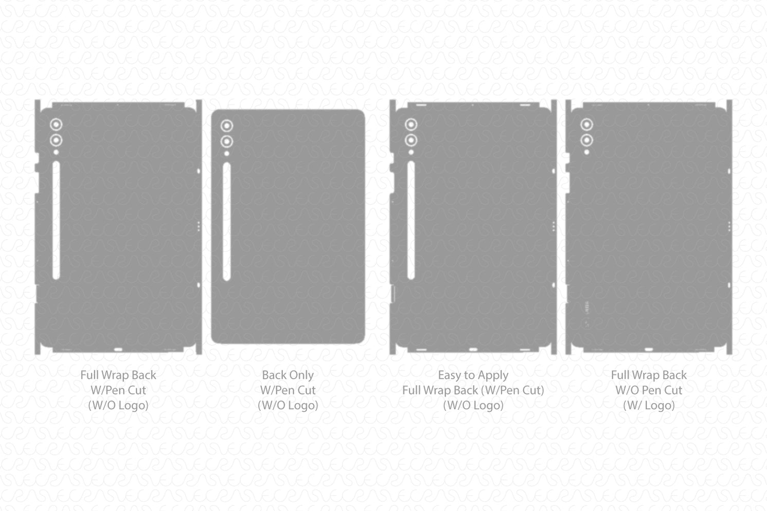 Galaxy Tab S9 Plus Skin CutFile Vector Template Full Wrap SVG — VecRas