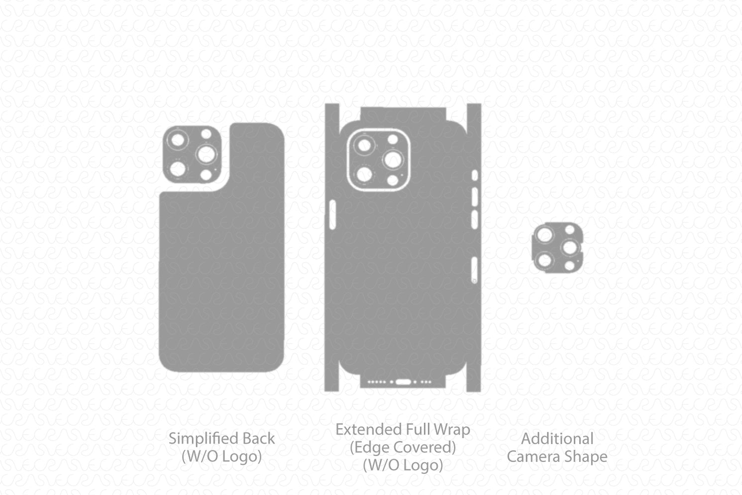 Exclusive iPhone 15 Pro Skin CutFile Vector Template Full Wrap SVG — VecRas