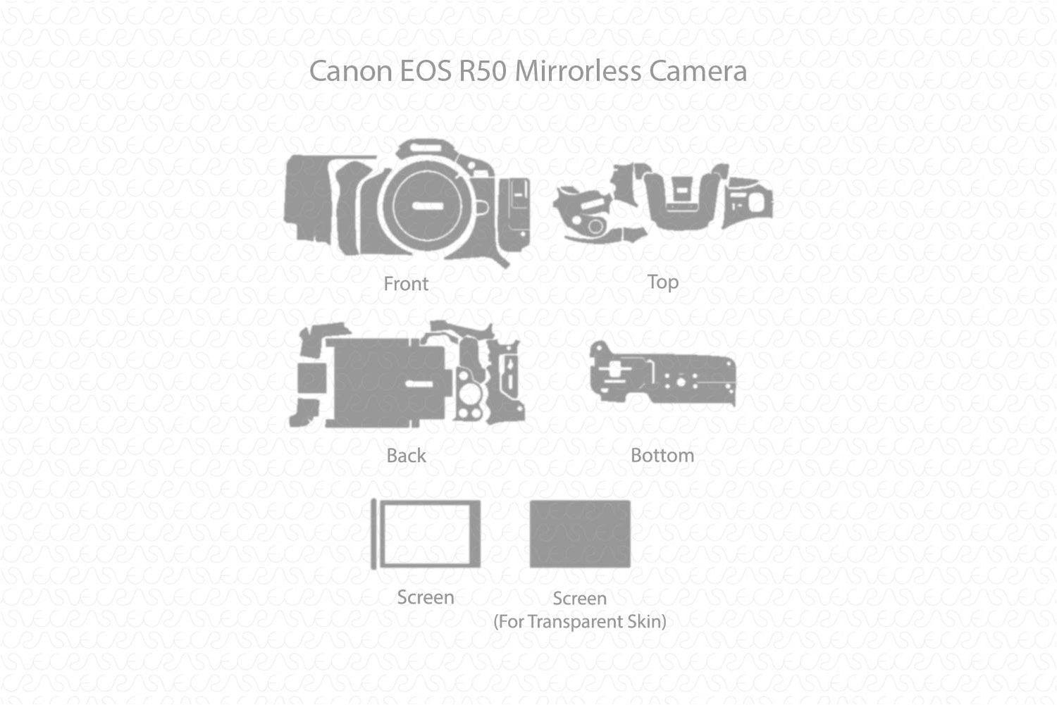 Precise Vinyl Ready Vector Cut File Templates for Camera Skins in Ai ...